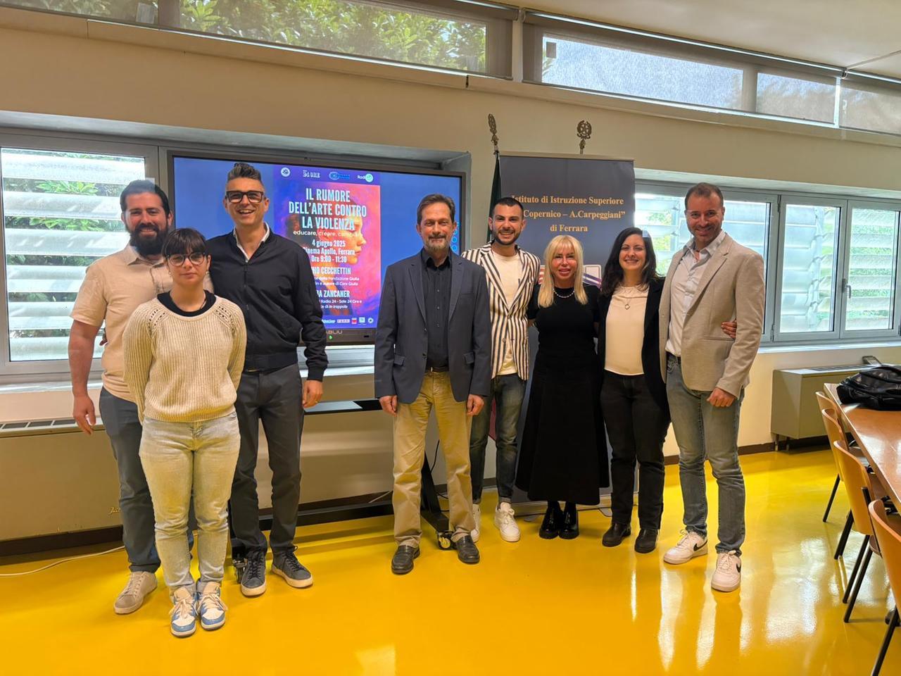 “Il rumore dell’arte contro la violenza”. L'evento dell'Iti Copernico Carpeggiani di Ferrara con ...